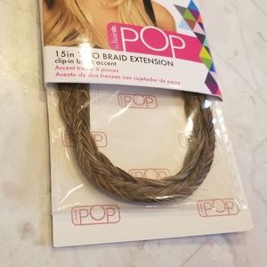 pop | Accessories | 5 Clipin Hair Extensions Two Braids Pop Hairdo ...